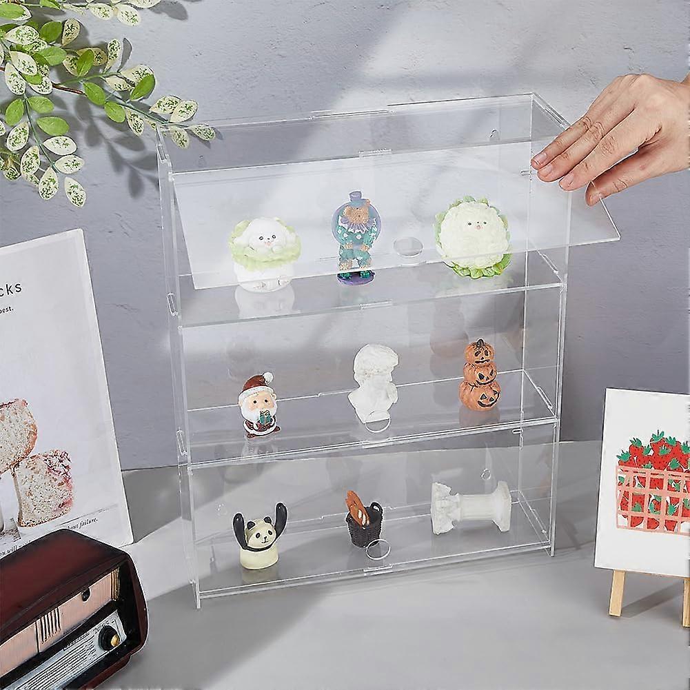 Transparent Acrylic Display Case Clear Showcase Display Case Dustproof ...
