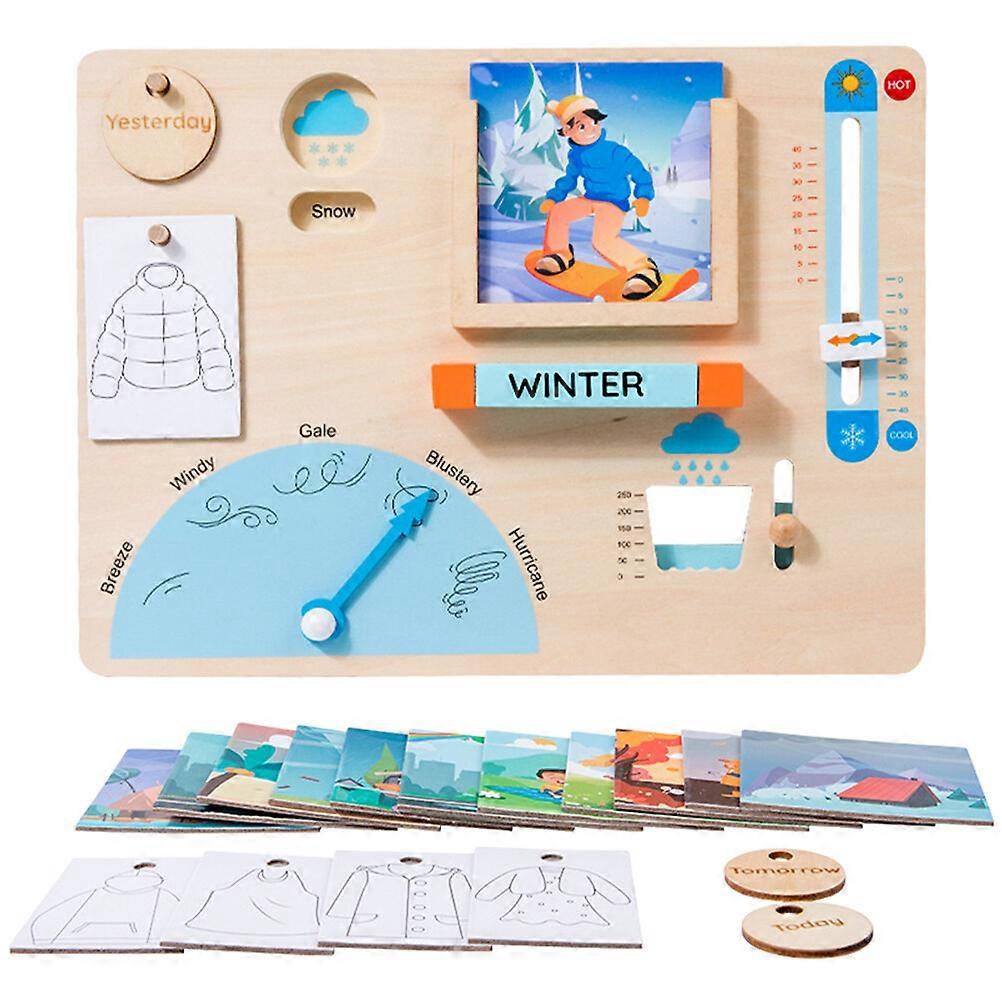 1 Set Weather Learning Board Games Weather Station Toy Weather Board ...