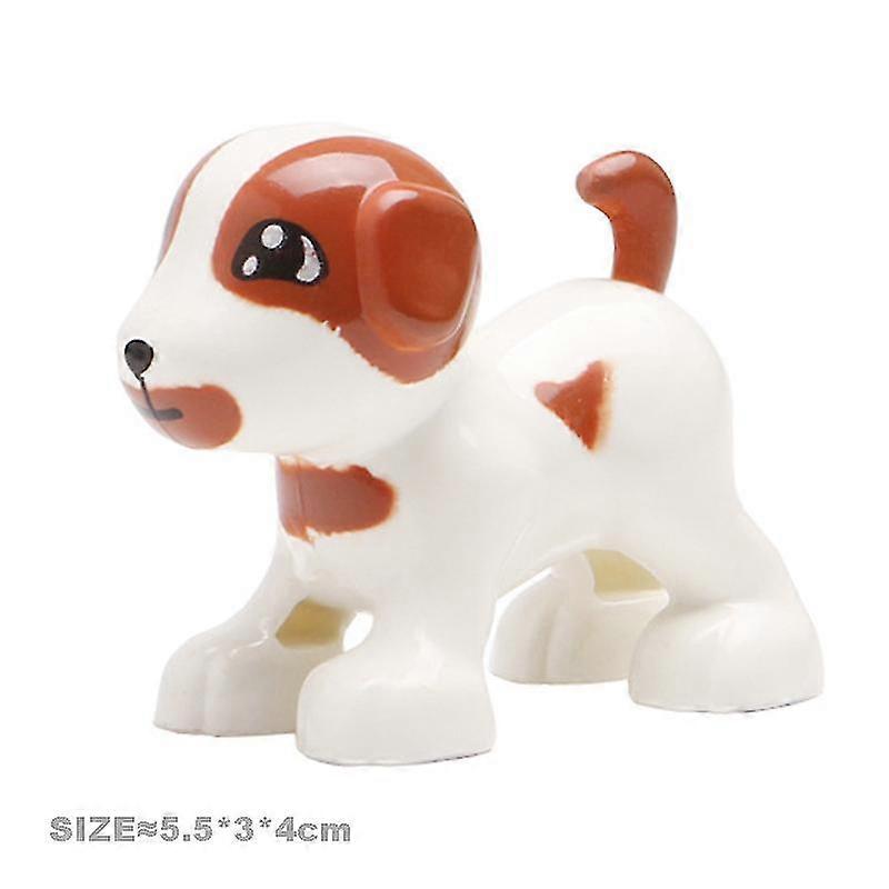 Blocs de construction de grande taille Cat Chien Cochon Lapin Modèle Accessoires Compatible ...