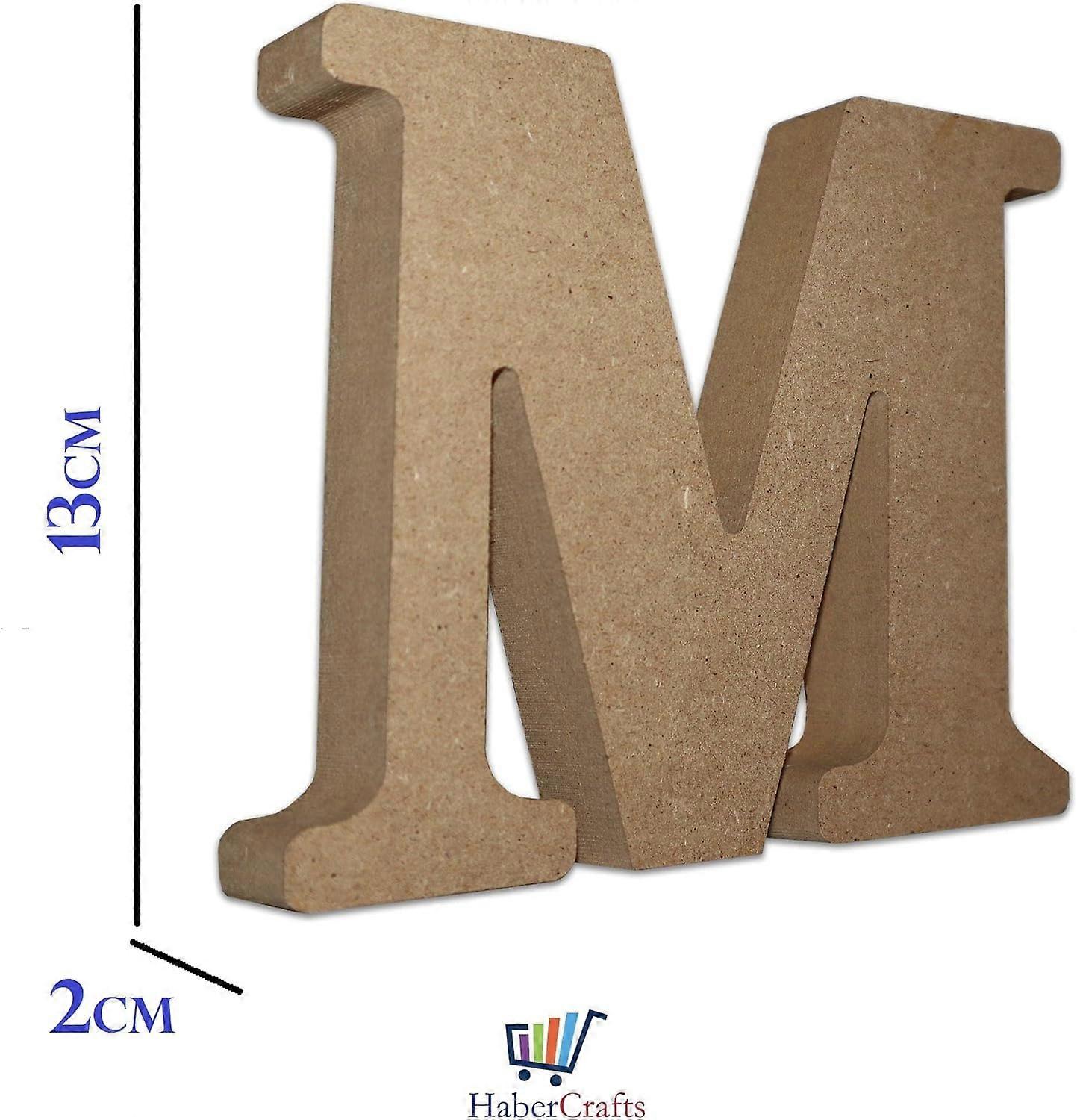 Wooden Letters for Crafts MDF Letter S (Large 13cm High x 2cm Deep) MDF ...