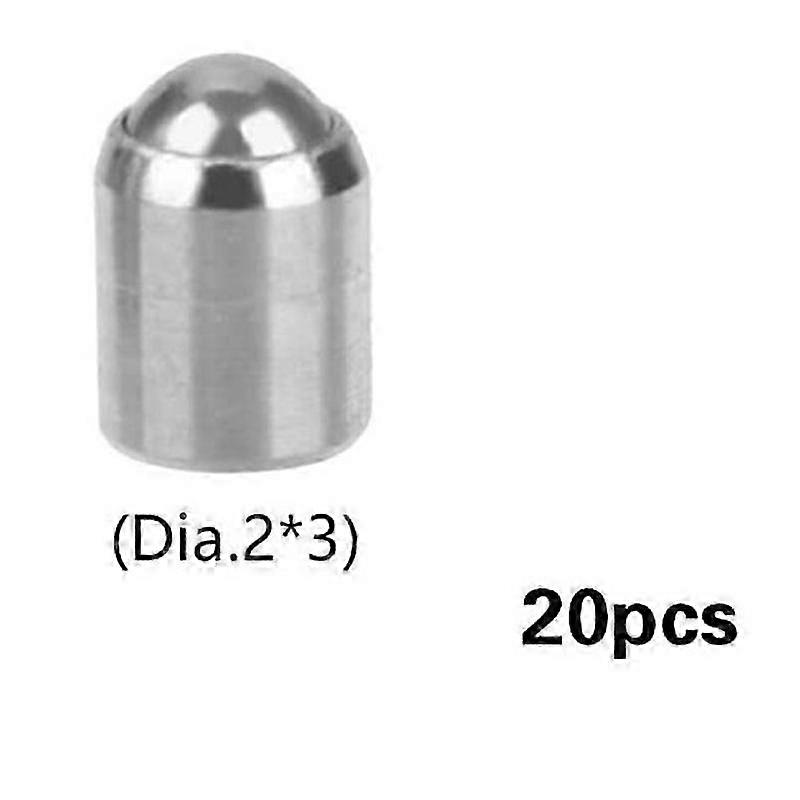 20 Pcs 2X3mm Stainless Steel Ball Plunger Spring Ball Plunger Push Fit ...