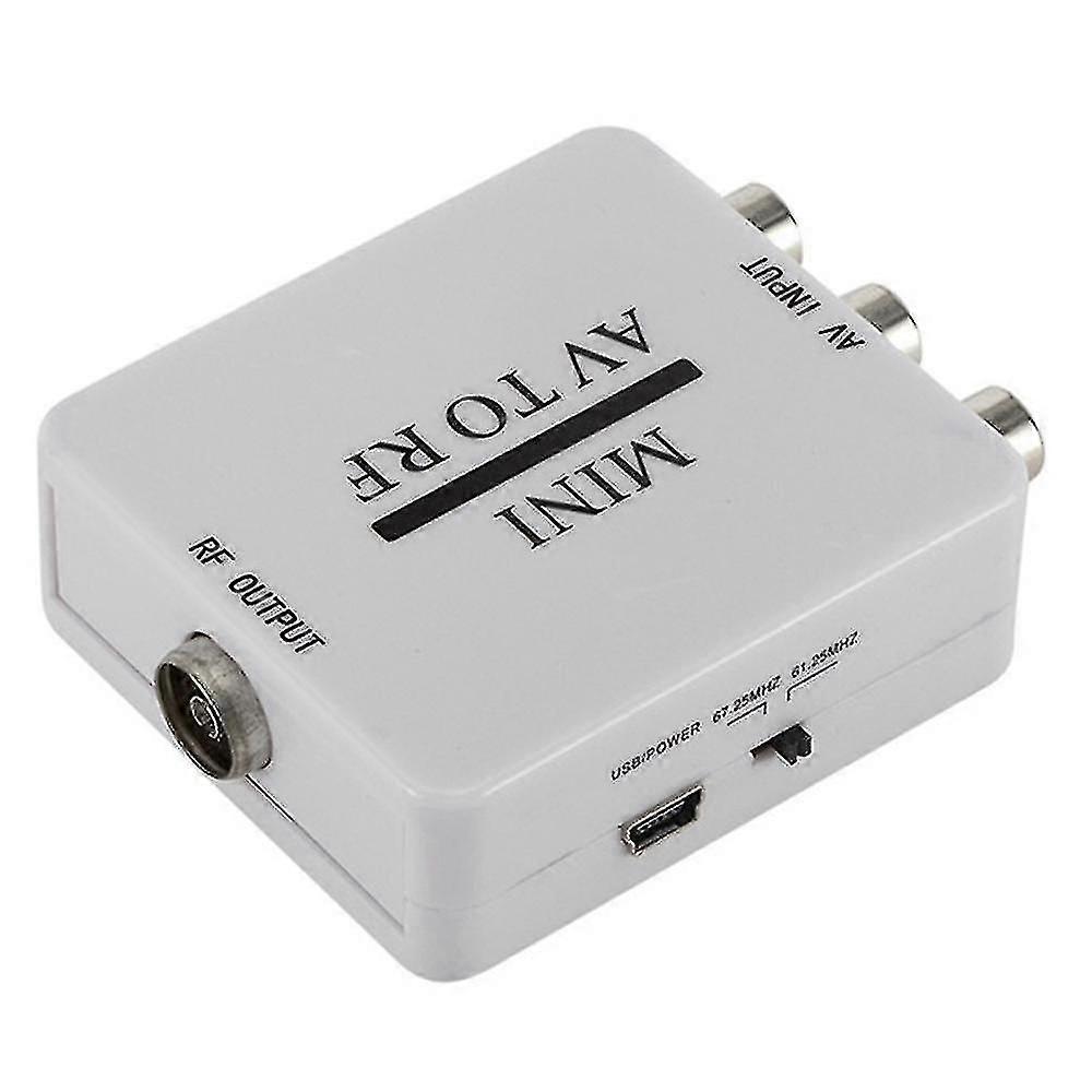 Rca / A / V Composite Video Cable To Rf / Coaxial / Coaxial Converter ...