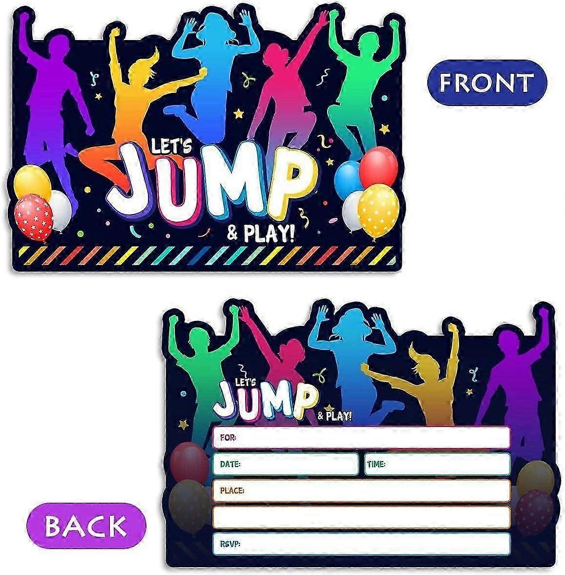 Jumping Theme Birthday Party Invitations,Trampoline Jump Birthday ...
