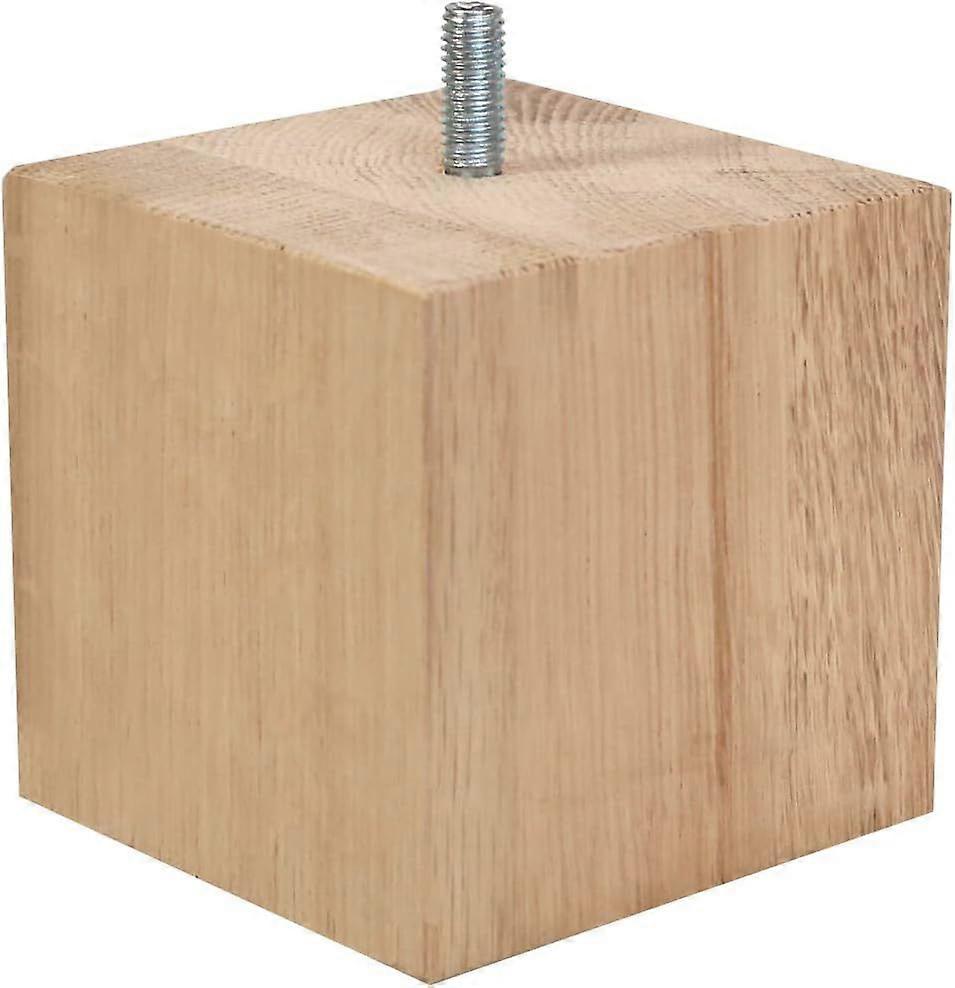 Britwood 80x80x80 MM Wooden OAK Square Block Furniture Replacement Legs ...