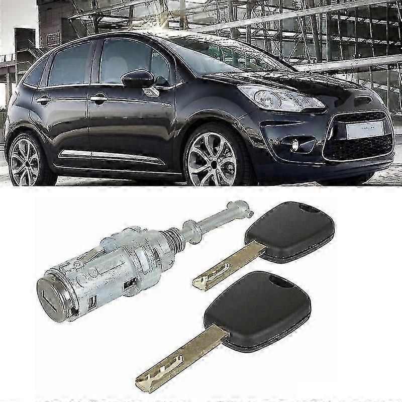 Citroen C2 C3 2002-2010 Left Front Door Lock Barrel with 2 Keys | Fruugo UK