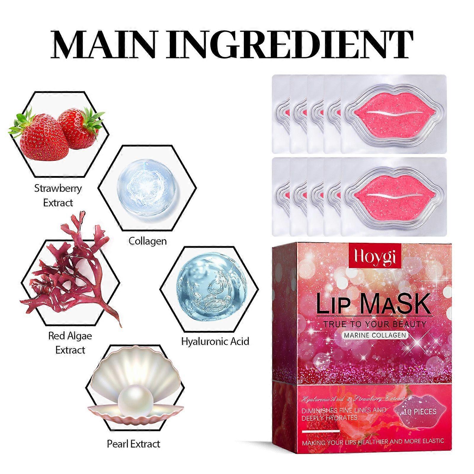Marine Collagen Lip Mask, Moisturizing Moisturizing Light Lip Lines ...