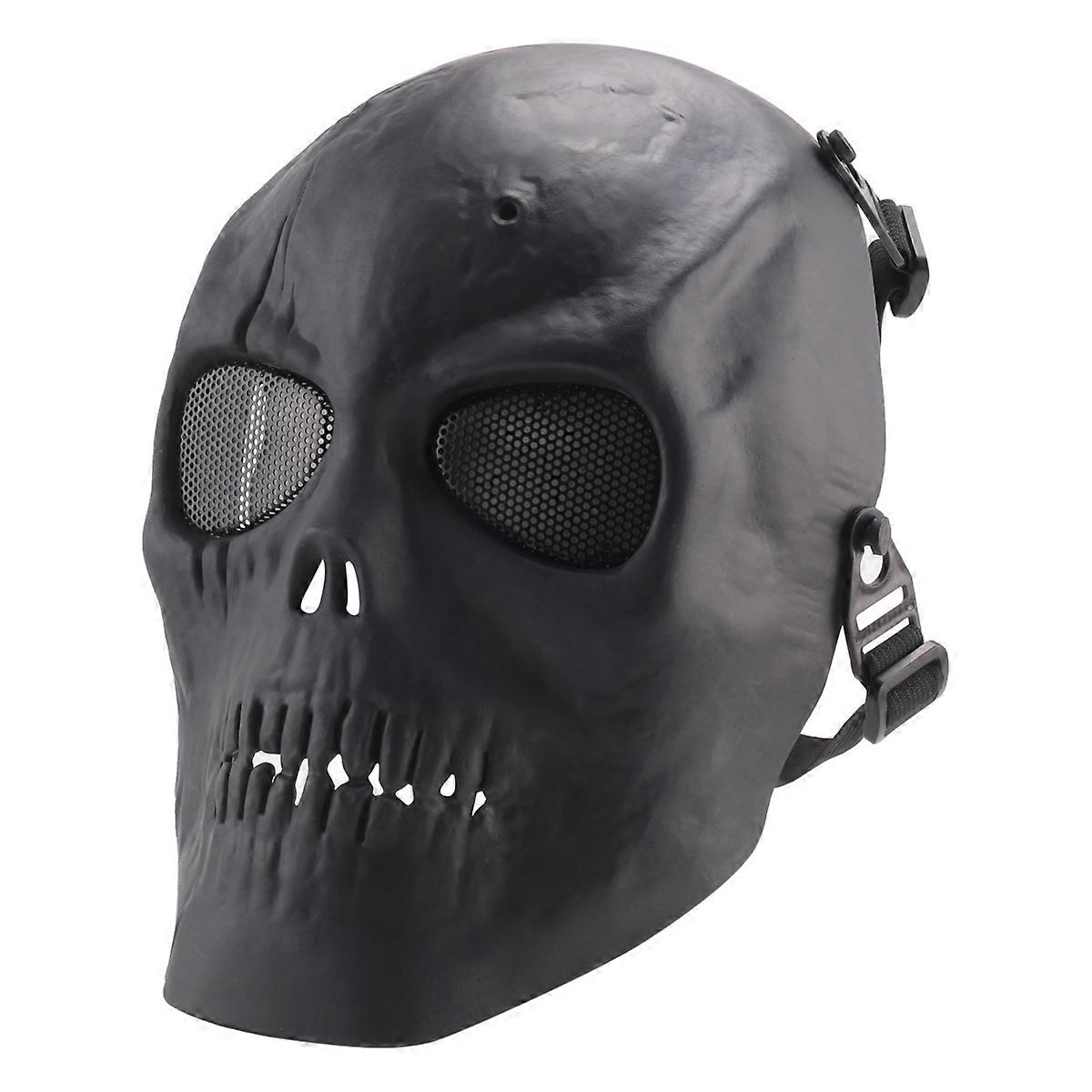 Airsoft Mask Skull Full Protective Mask - Black | Fruugo UK