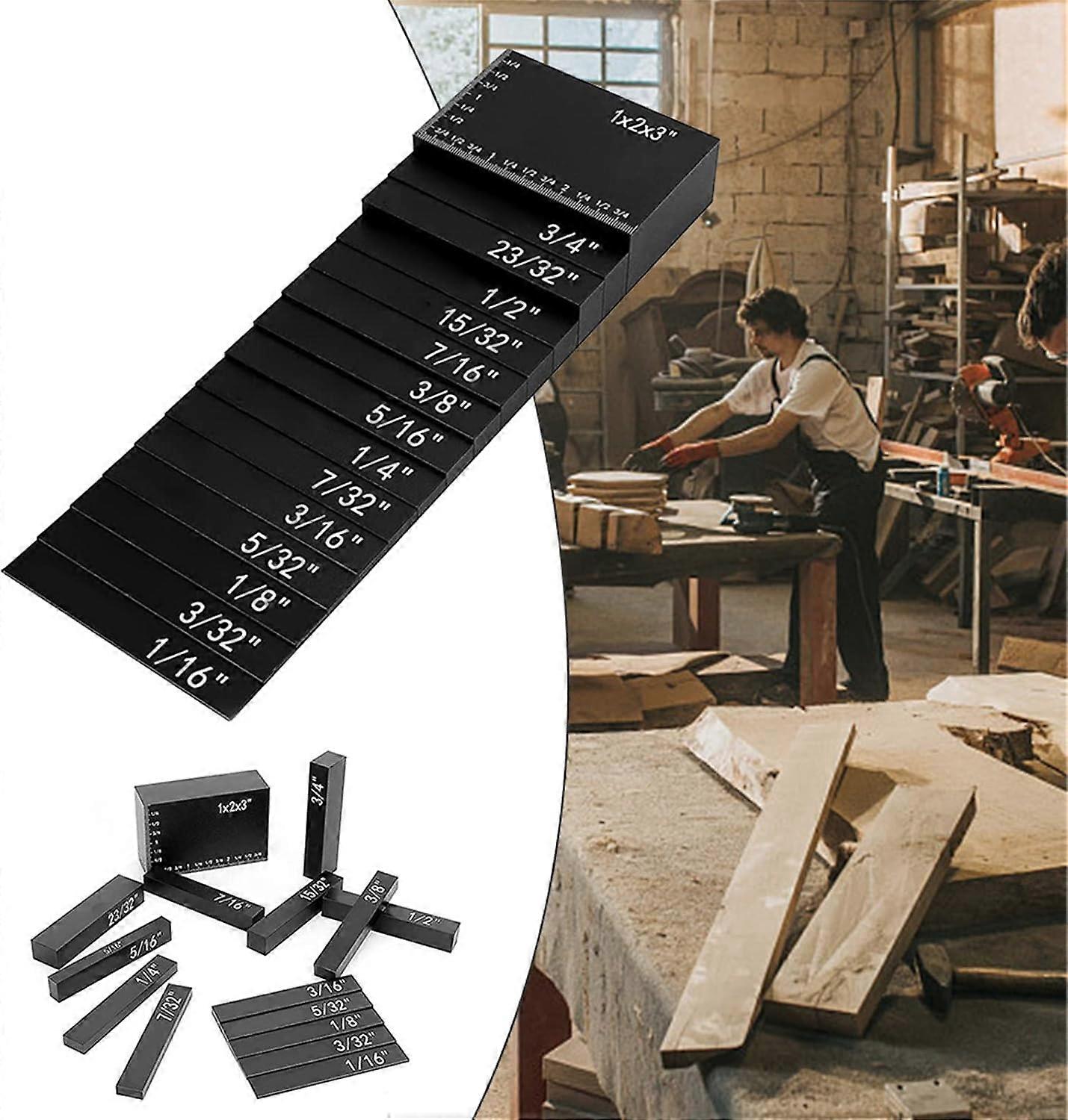 Height Gauge Setup Blocks 15-Piece Aluminum Precision Engraved Labels ...