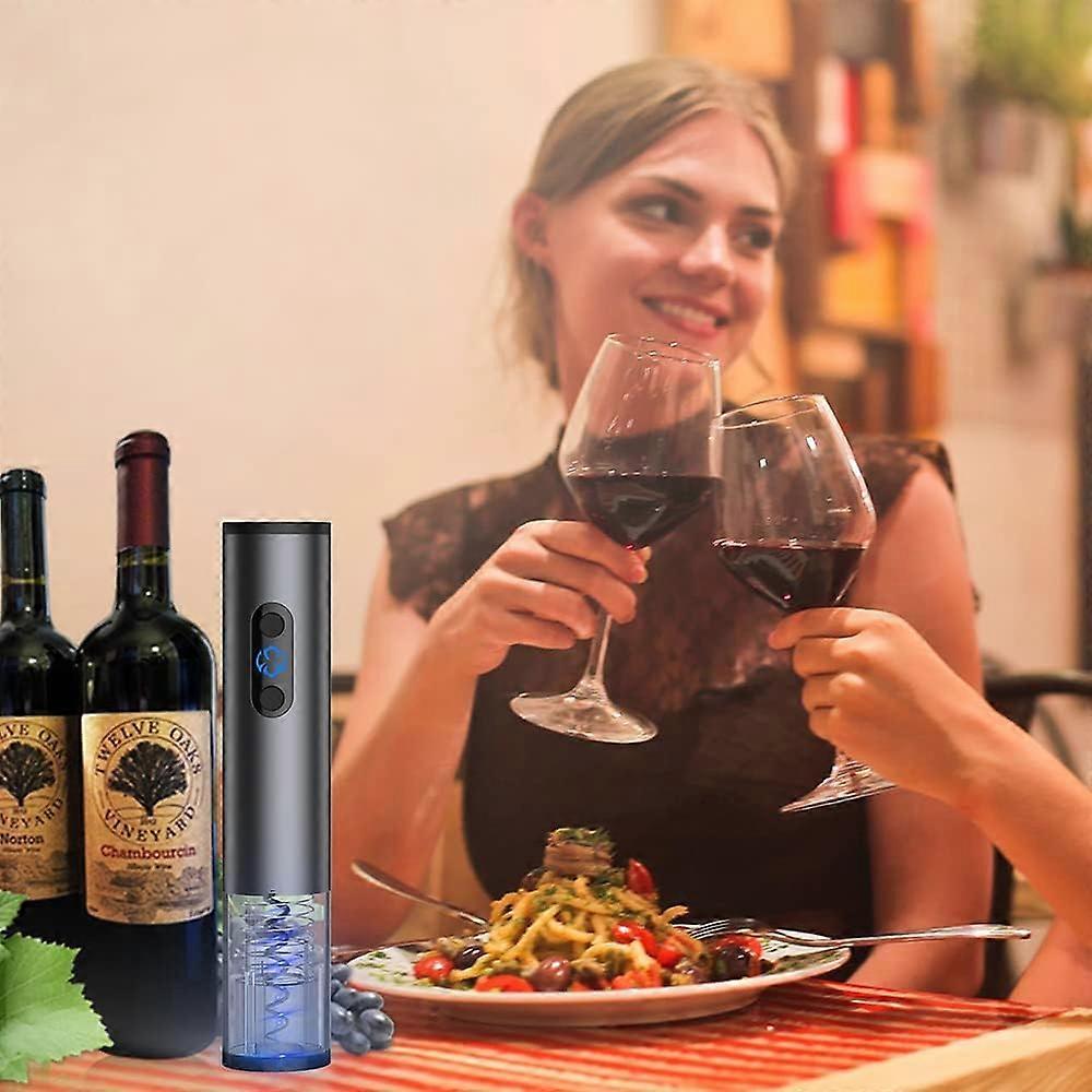 Electric Corkscrew, USB Rechargeable Bottle Opener Automatic Corkscrew ...