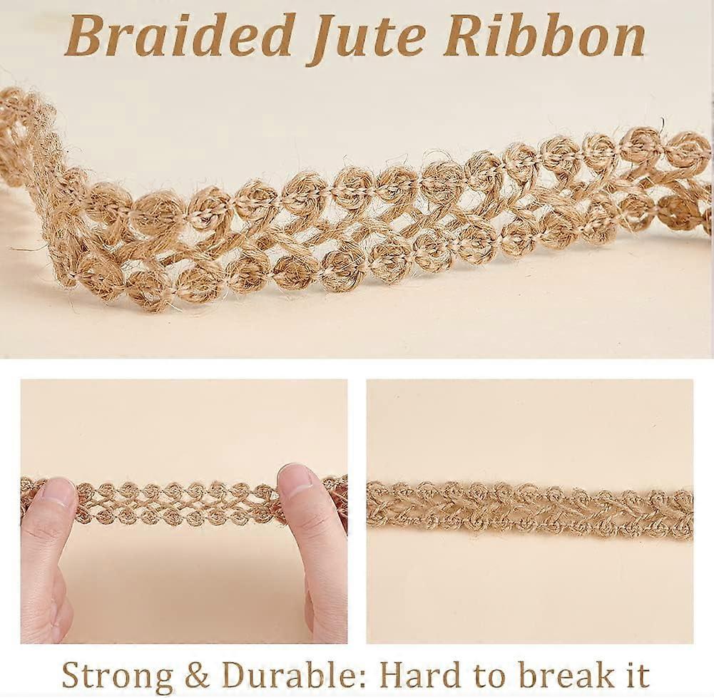 17mm Gimp Braid Trim 15 Yards Braided Jute Ribbon Fabric Trim Lace Trim ...