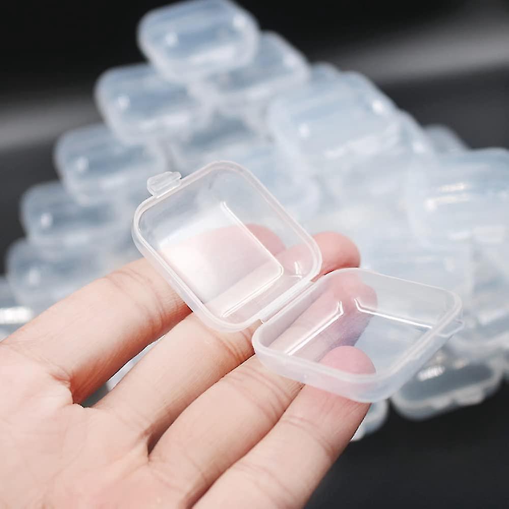 50 Pack Of Small Clear Plastic Storage Containers, Mix Empty Minis ...