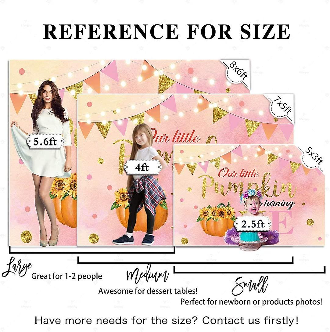 Autumn 7x5ft 1st Birthday Party Backdrop Our Little Pumpkin Is Turning ...