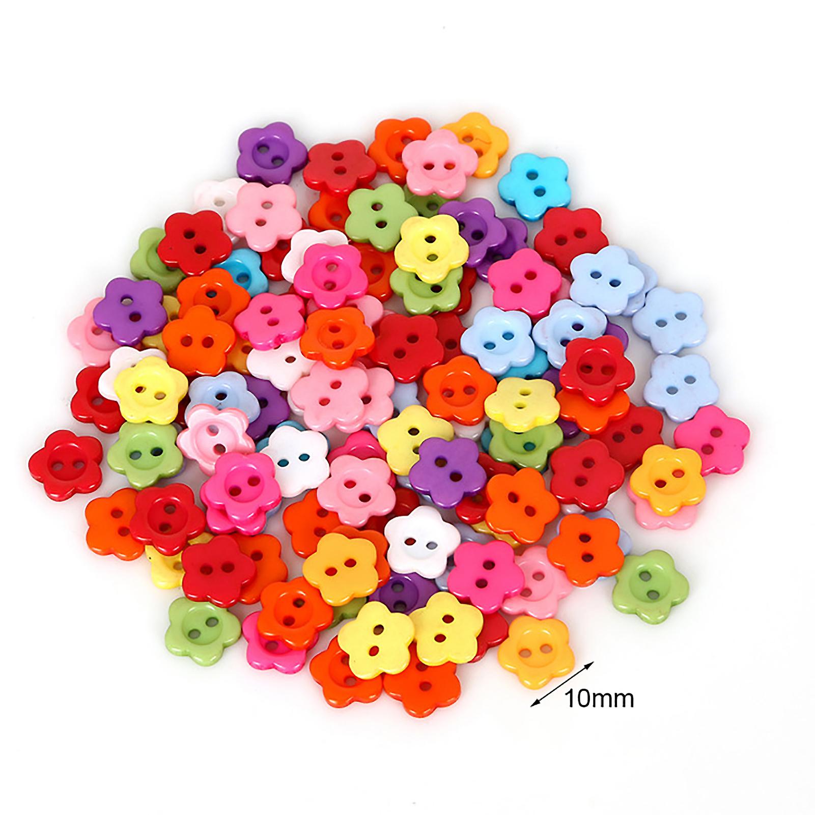 50Pcs/Bag Buttons Cute DIY Plastic Exquisite Cartoon Shape Sewing ...