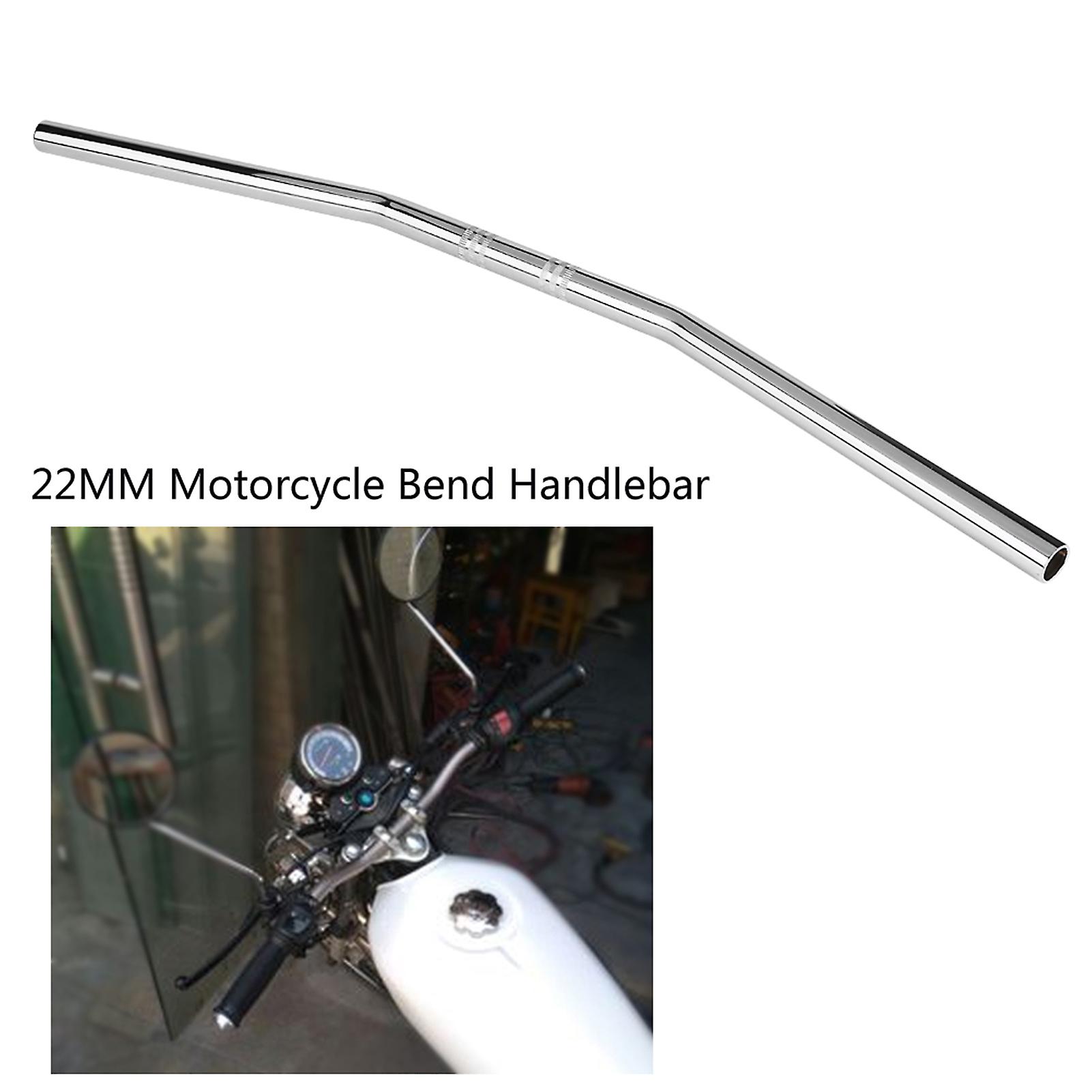 7/8Inch 22MM Motorcycle Retro Bend Handlebar Handle Bar Silver | Fruugo UK