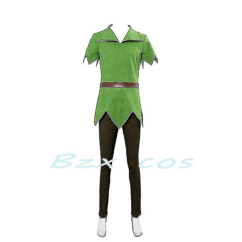 Peter Pan Cosplay Anime Costume Green Elf Uniform Dresses Boys Girls ...