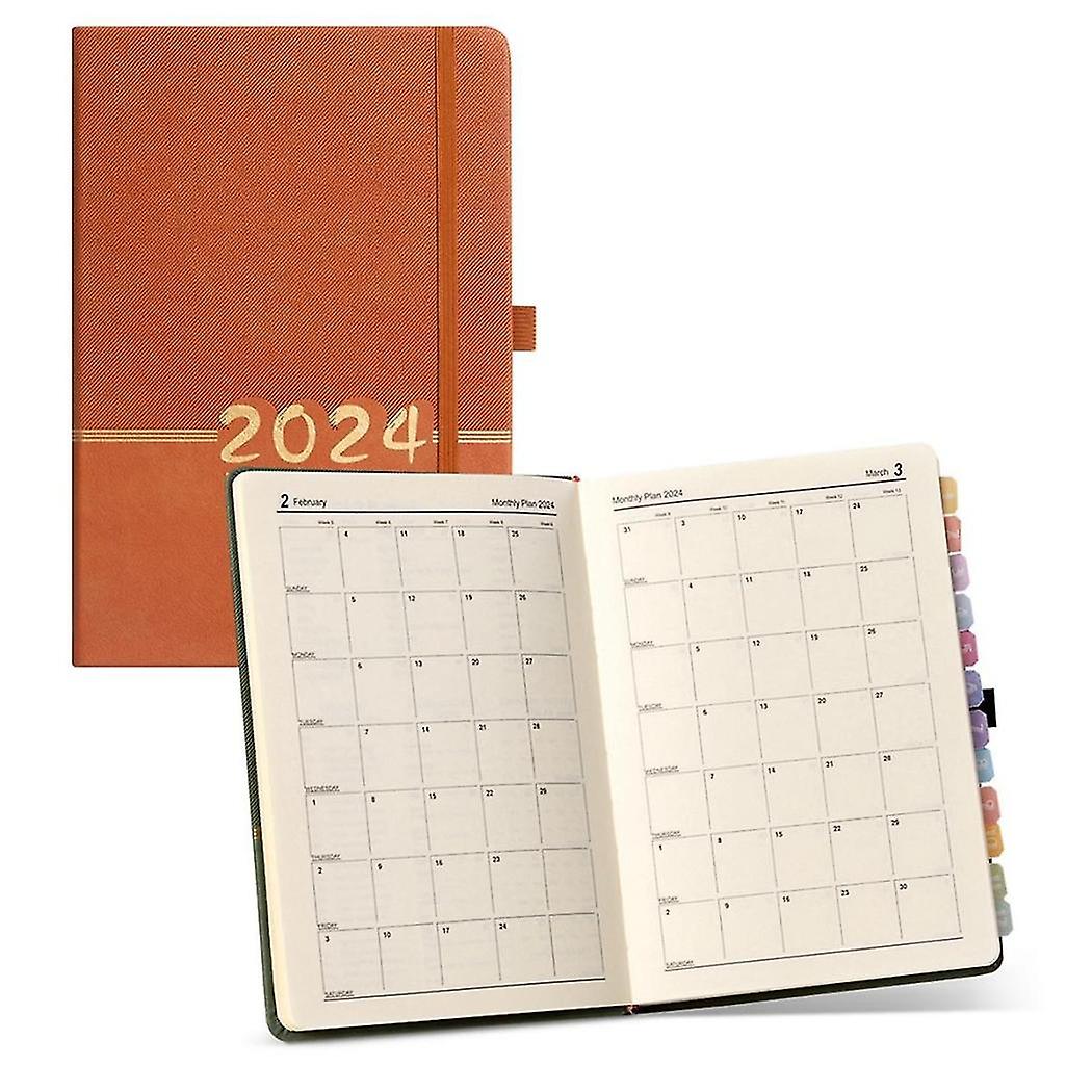 2024 Portable Planner 365 Days Cover Daily Weekly Schedule Notebook ...