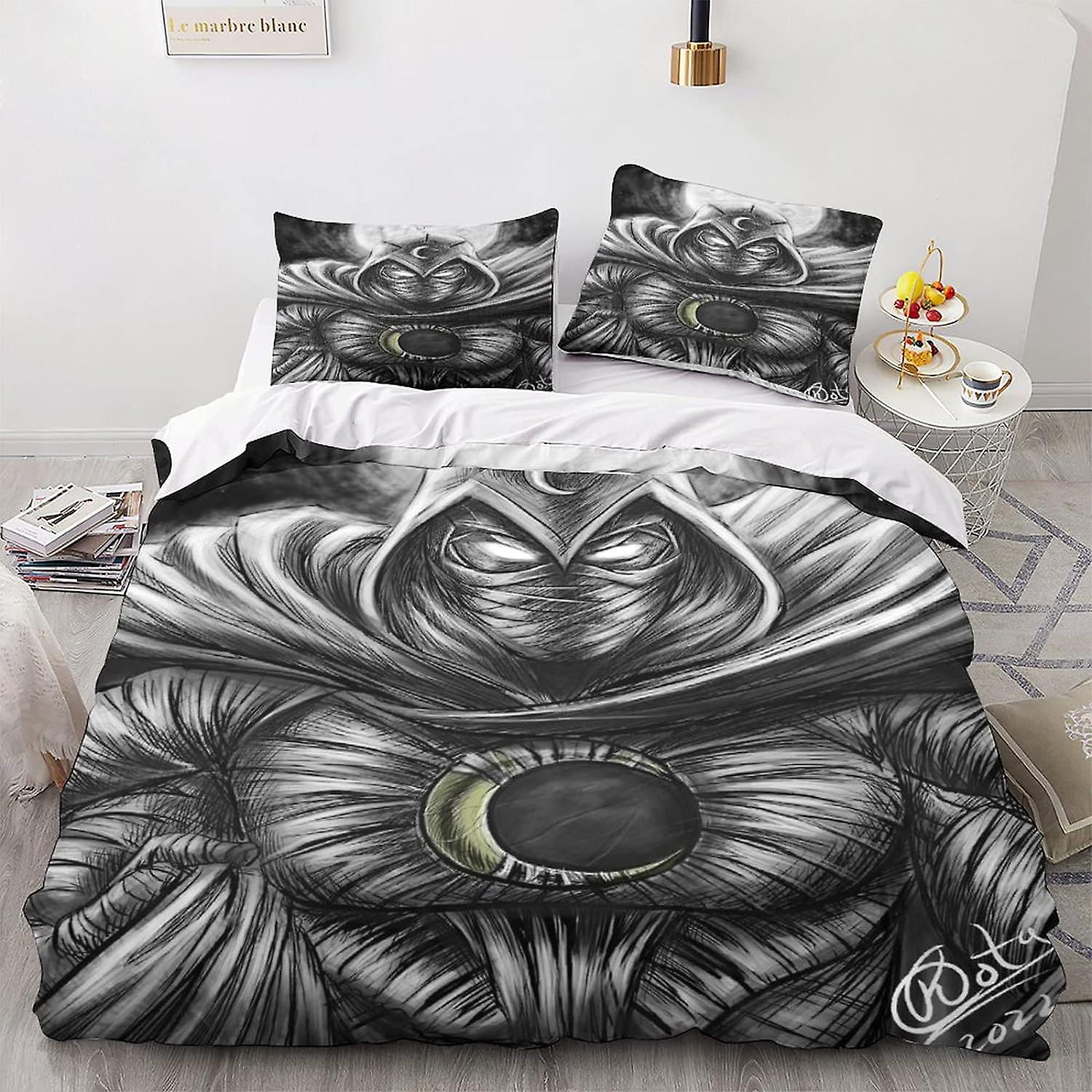 Moon Knight Bedding Set Duvet Cover 3D Marvel Pattern Comforter Cover ...