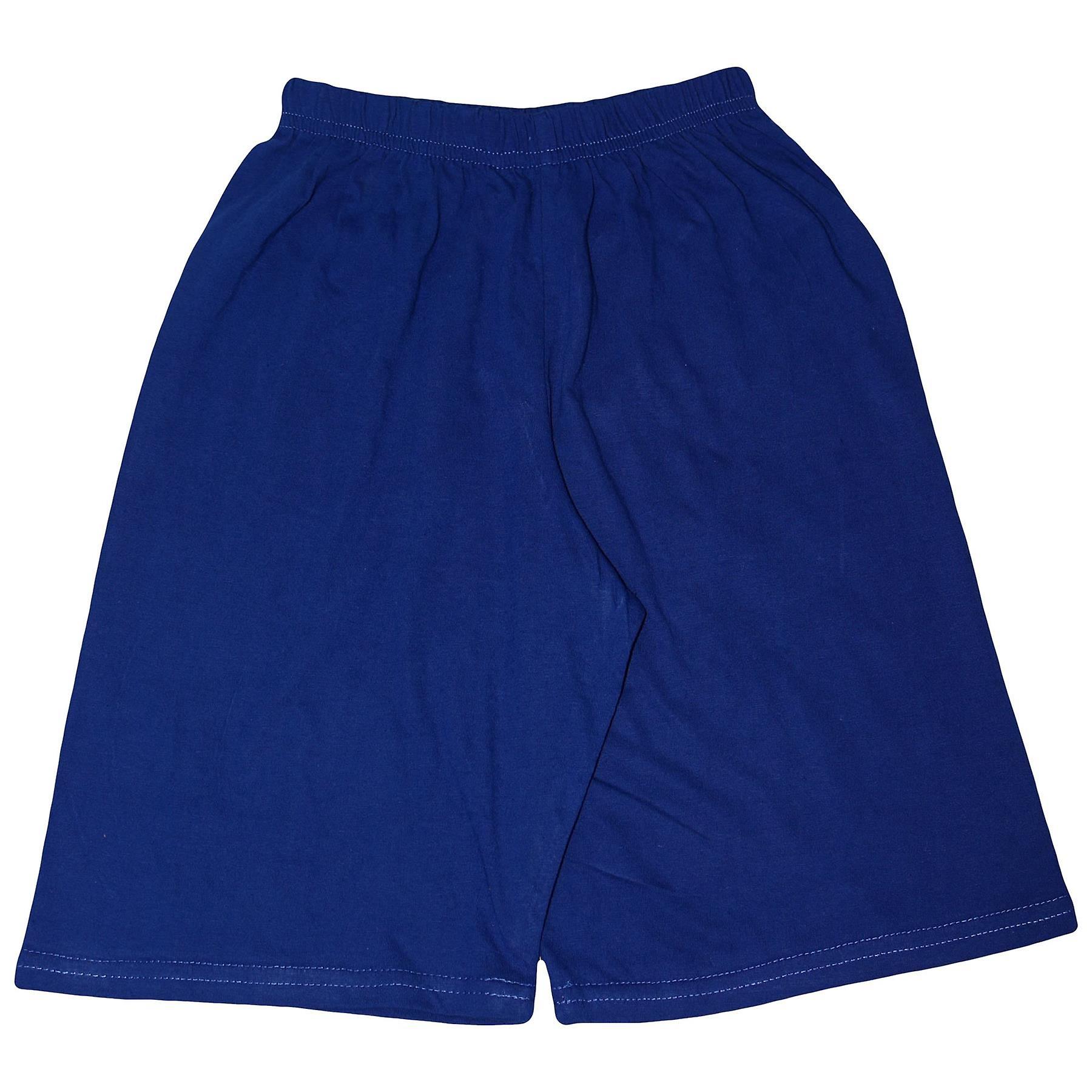 Kids Unisex Royal Blue Raglan Style Pyjamas Contrast Set | Fruugo UK