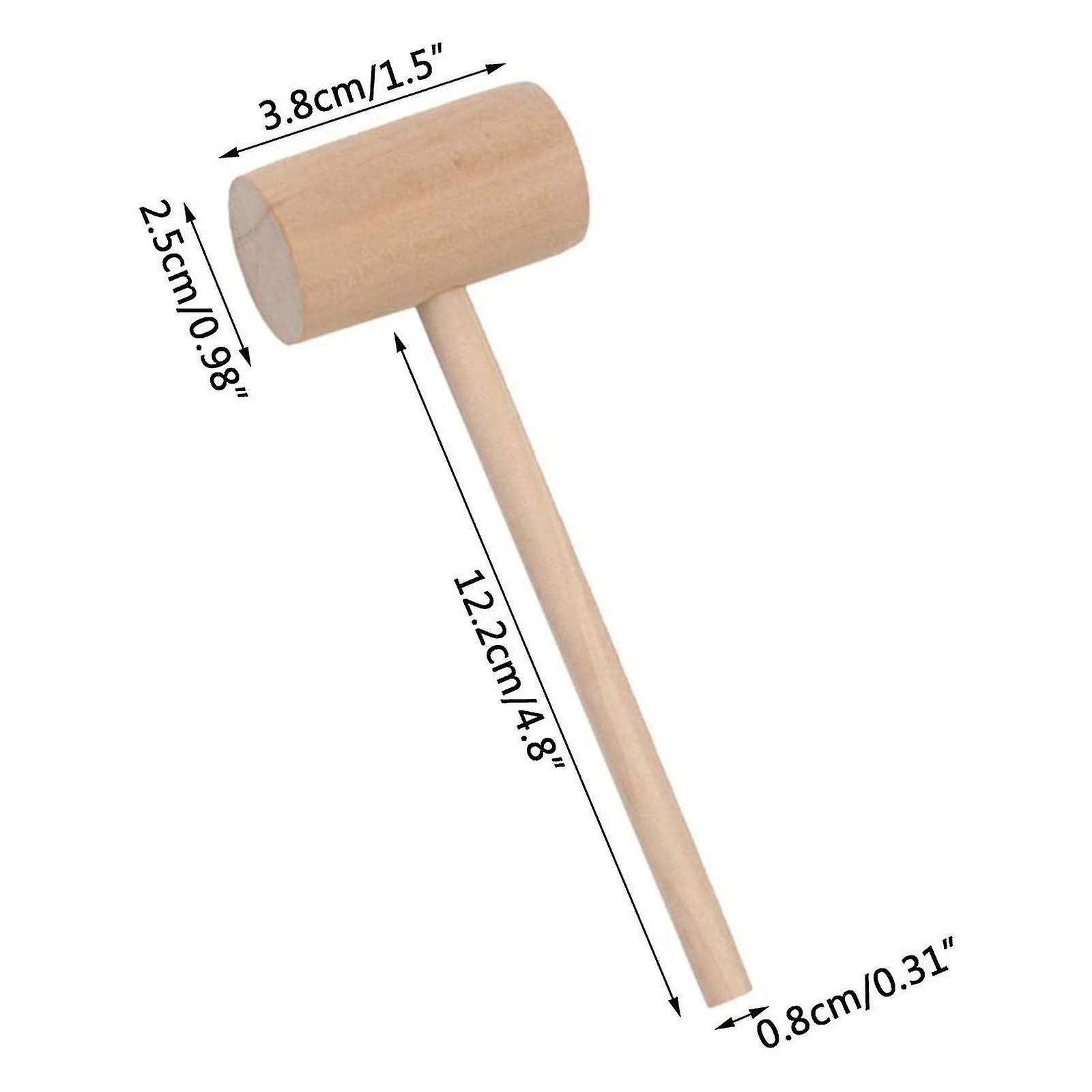 100% New,10pcs-mini Wooden Hammer For Chocolate Breakable Heart Hammer ...