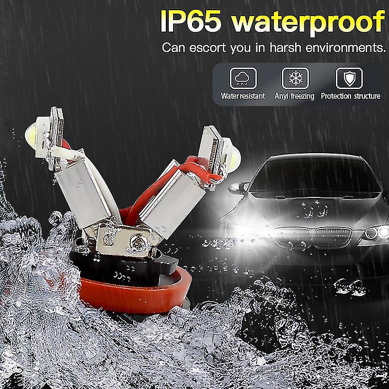 2pcs/set H8 Error Free 20w Led Angel Eye Marker Lights Bulbs For Bmw 1 3 5 Series E60 E61 E70 ...