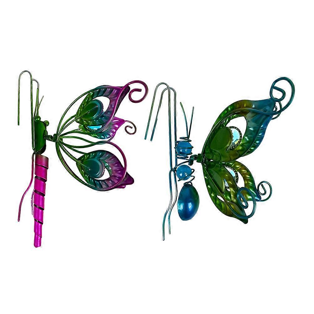 2Pcs Plant Pot Hanger Butterfly Cute Iron Butterfly Figure Plant Pot ...