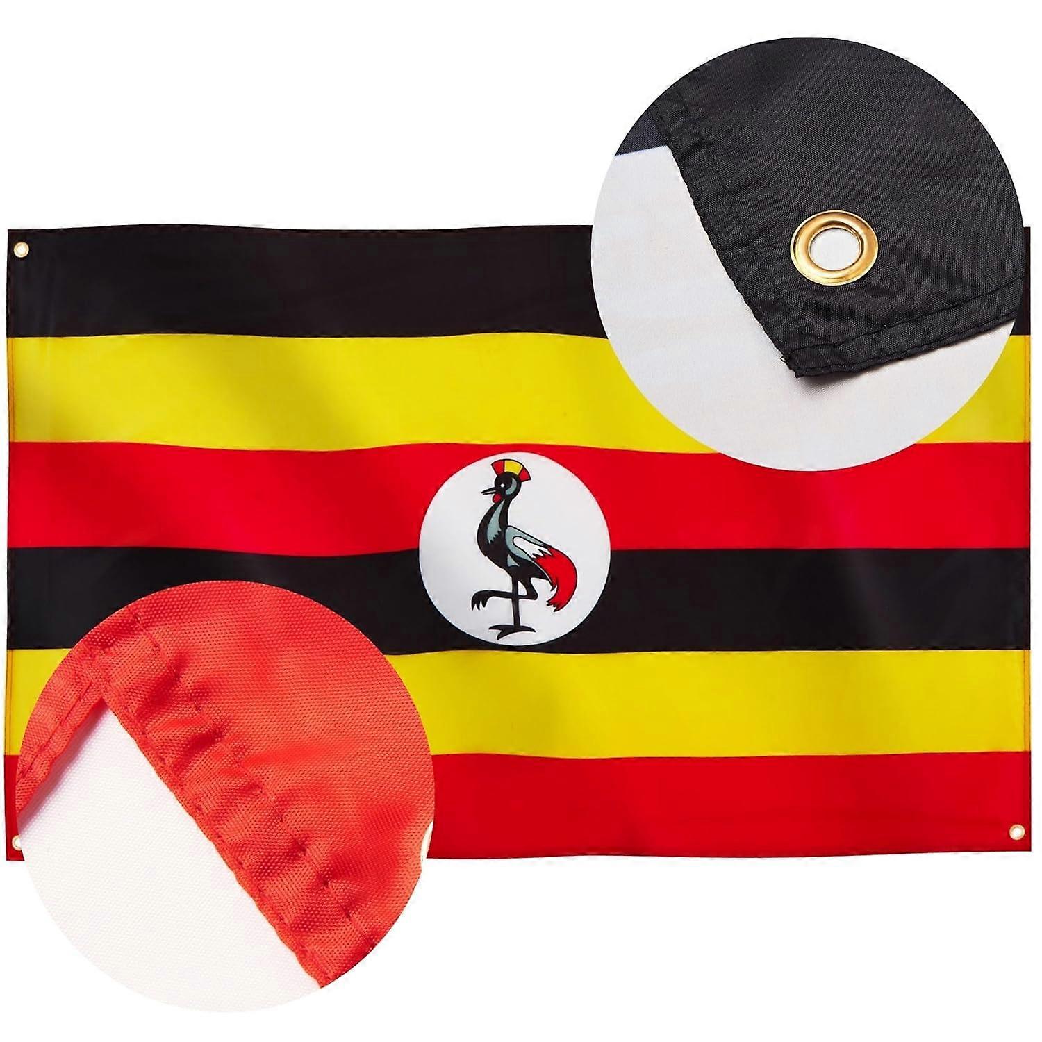 Uganda Flag,Eyelet In Every Corner, Ugandan Flag, Grey Crowned Crane ...