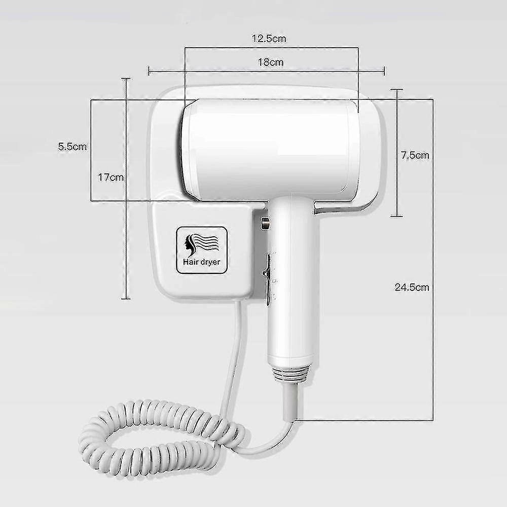 220v Wall Mounted Hair Dryer Hotel Bathroom Hair Dryers Professional ...