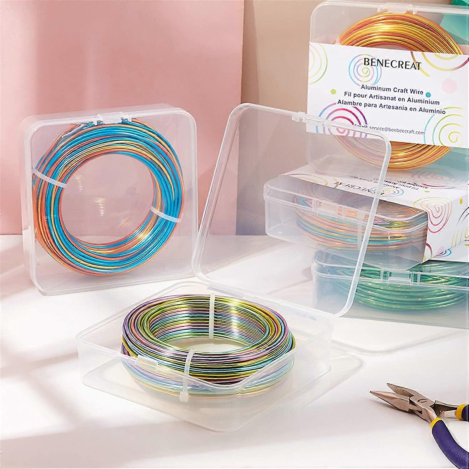 Multicolor Jewelry Craft Aluminum Wire (12 Gauge 75 Feet) Bendable ...