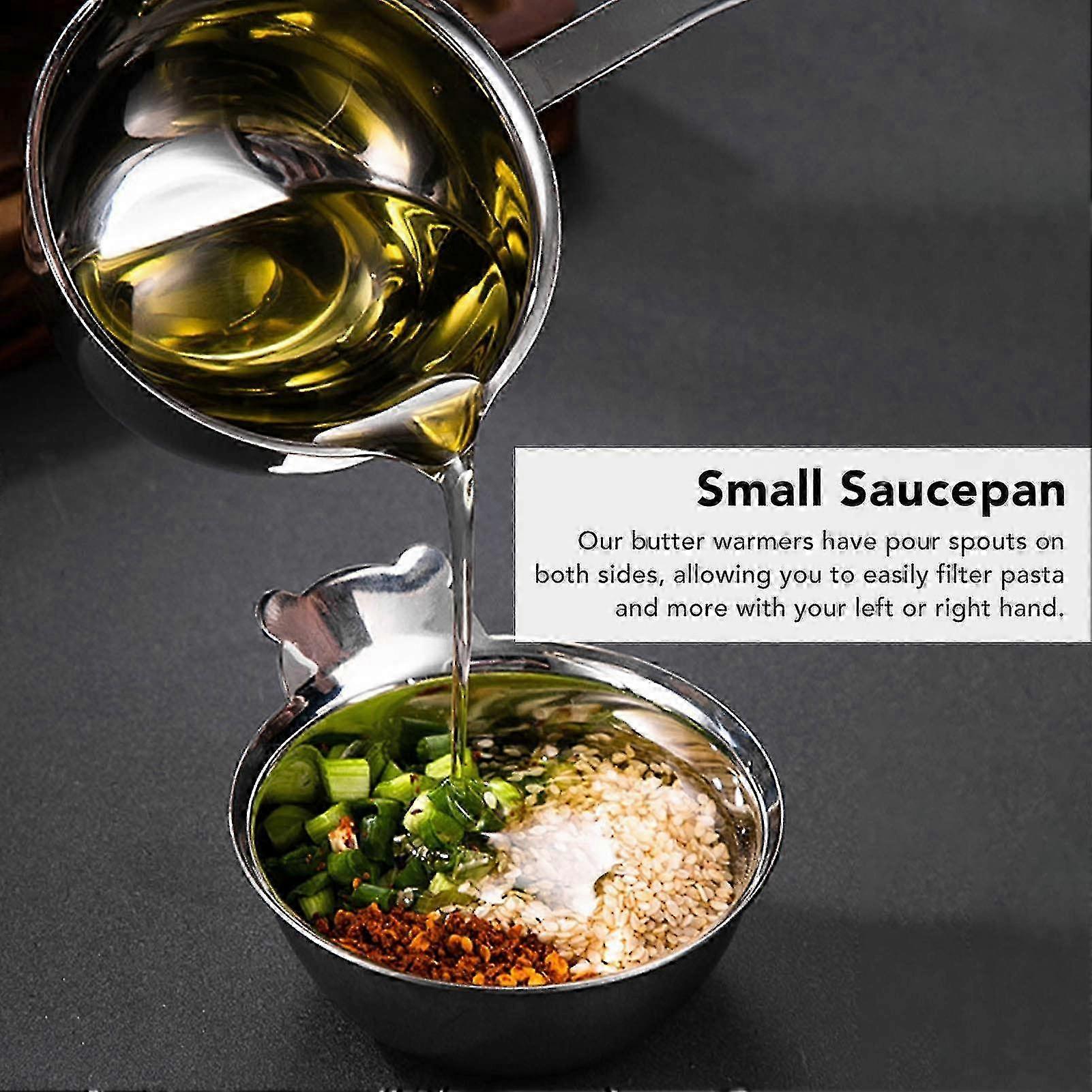 Butter Heater Turkish Coffee Pot, Flat Bottom Induction Stainless Steel ...