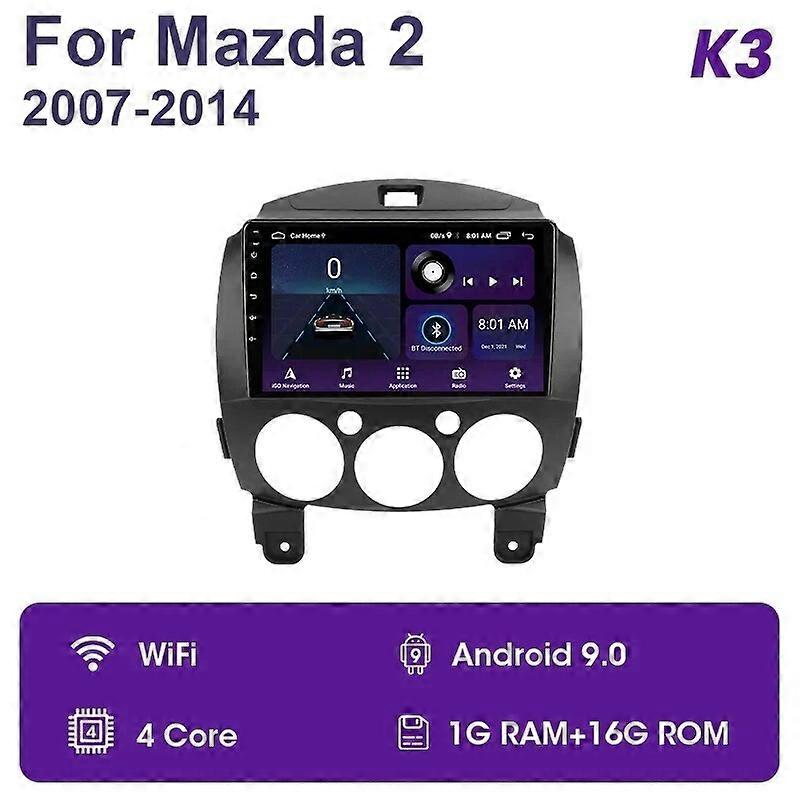JMCQ Car Radio 2 Din Android 12 Multimedia Video Player For MAZDA 2 ...