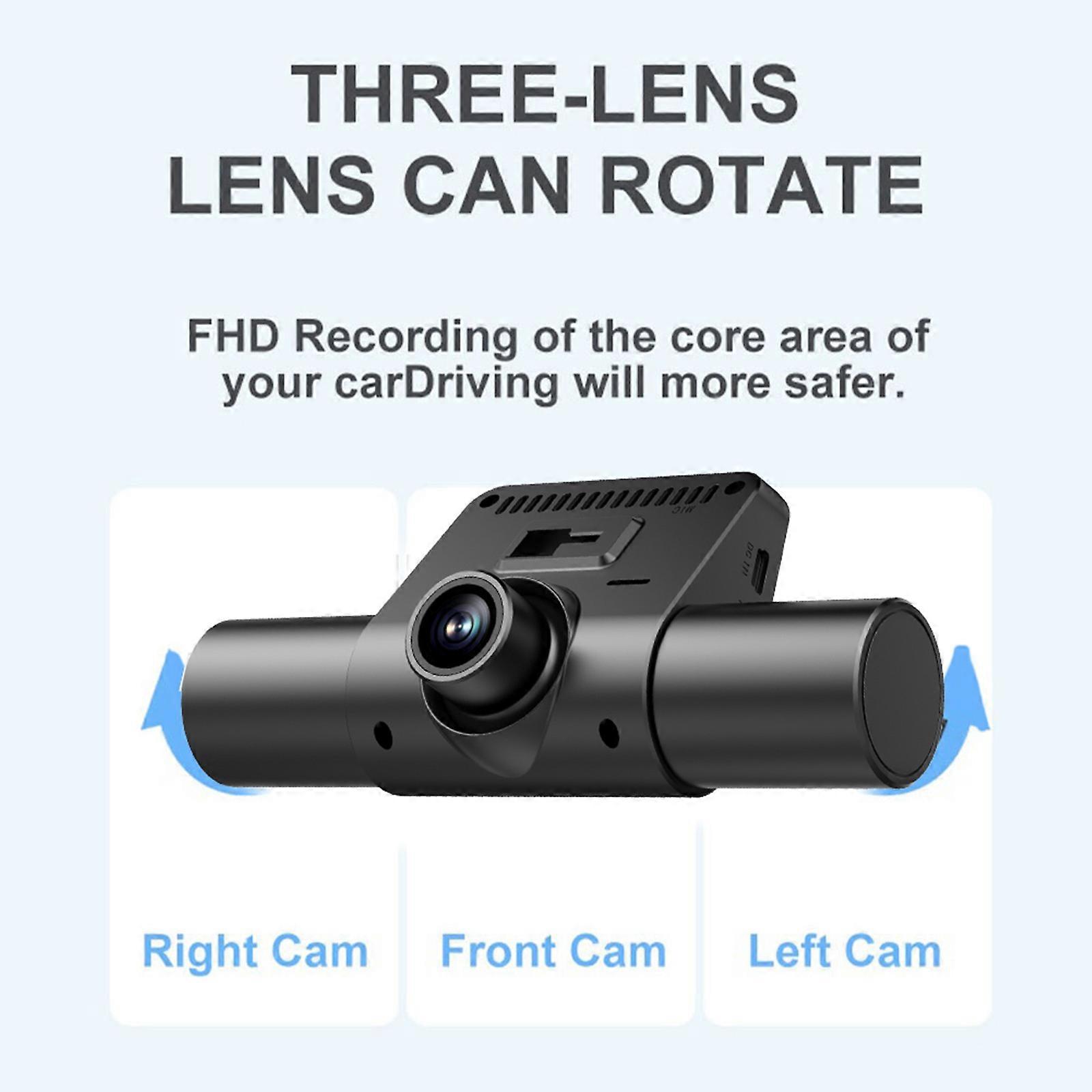 4 Channel Dash Cam Front Rear Left Right 1080P Dash Camera For Cars ...