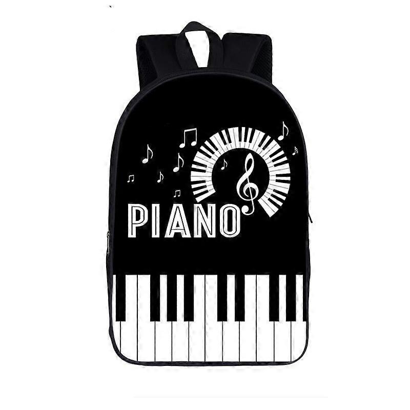 Piano Guitar Music Note Backpack Women Men Travel Bag Children School ...