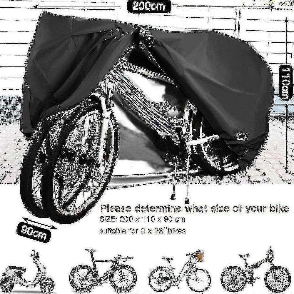 Bike Cover For 2 Bikes,210d Oxford Heavy Duty Outdoor Waterproof 2 ...