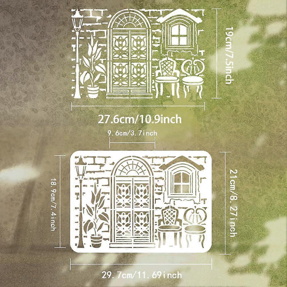 Door and Window Stencil for Painting 8.3x11.7inch Large Street Light ...