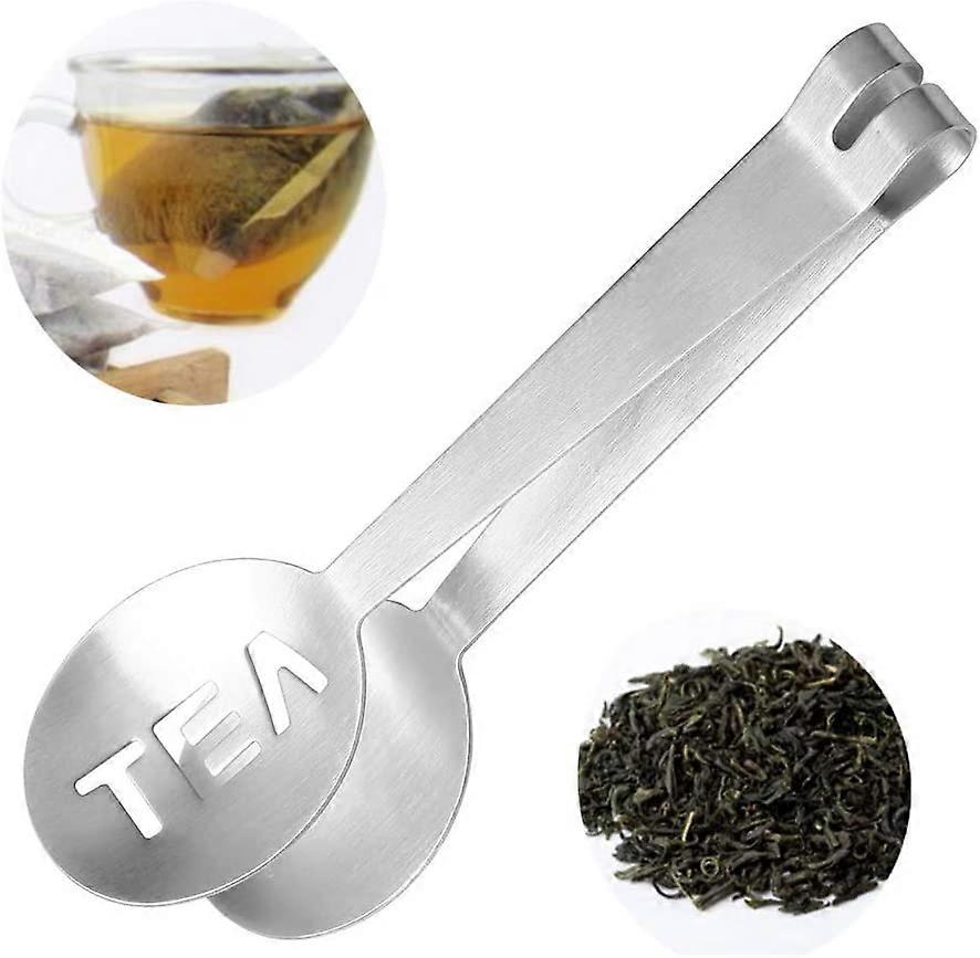 Tea Bag Squeezer, Iave 2 Pack Tea Bag Squeezer Tongs Tea Bag Strainer ...