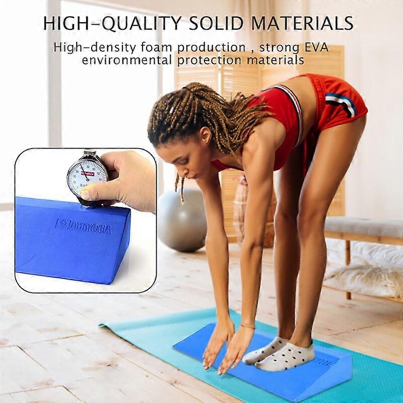 Large EVA Yoga Wedge Blocks Squat Slant Board Squat Block Wrist Lower ...