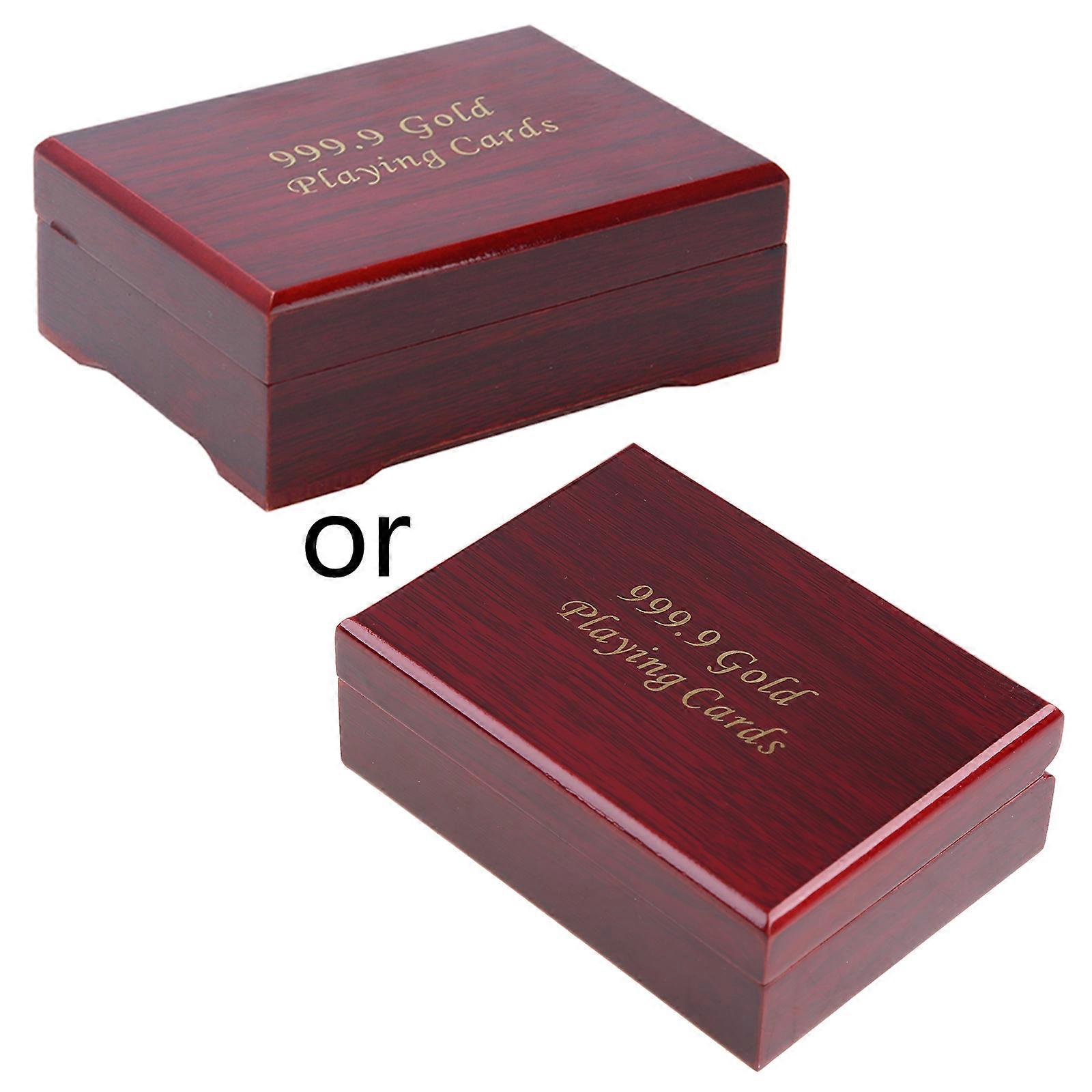 Wooden Playing Card Deck Box Poker Card Storage Box Vintage Style Gift ...