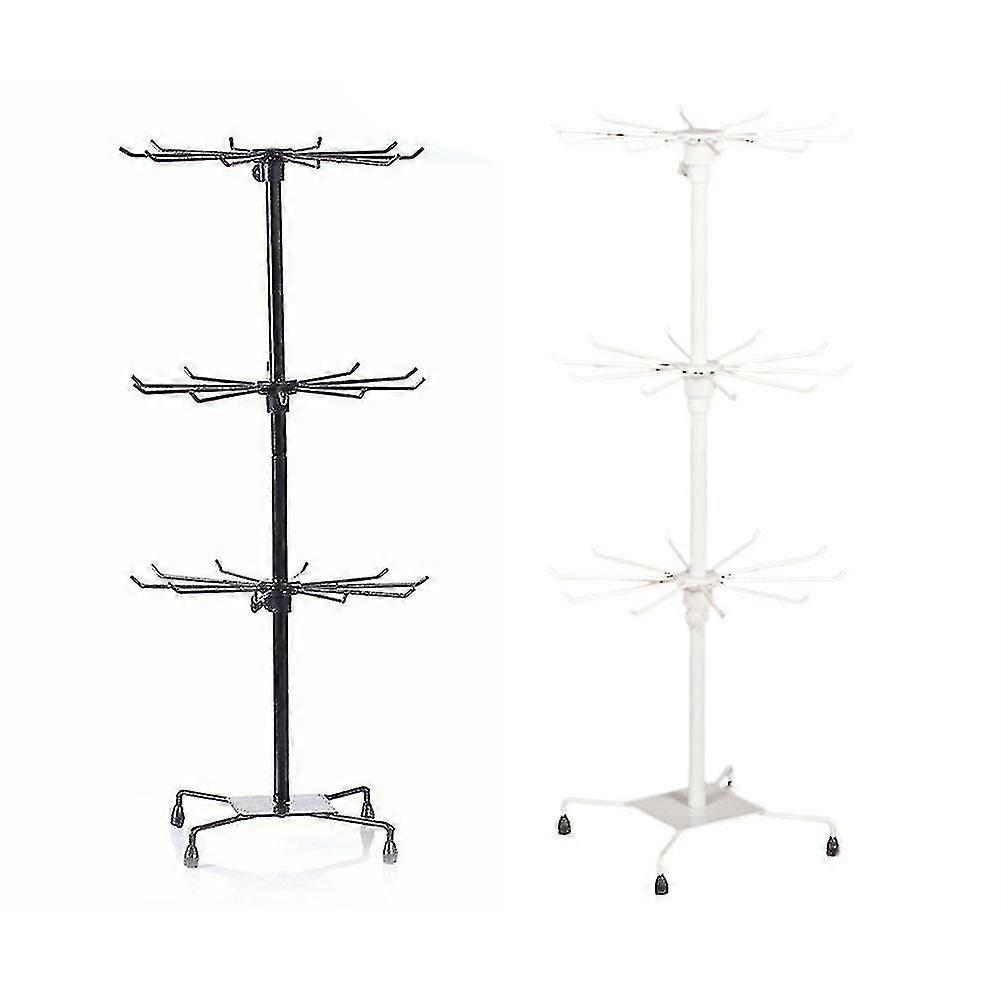 New 3 Tier Display Stand Counter Top Spinner Rack Silver Metal ...