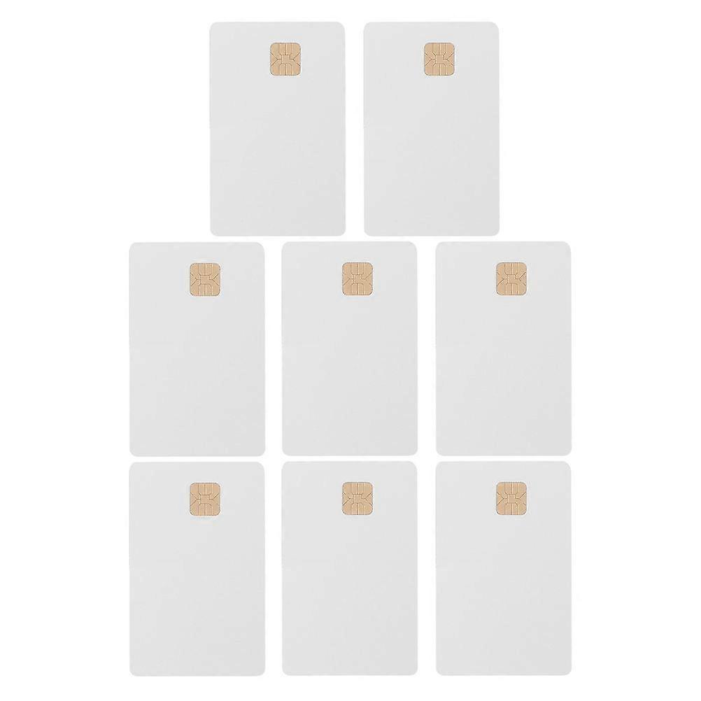 8pcs White Cards With Chip Hotel Key Card Blank Intelligent Card ...