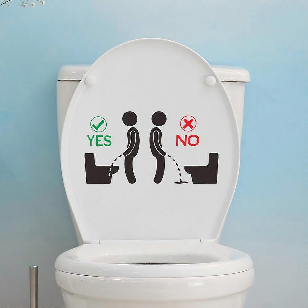 Bathroom Toilet Stickers Toilet decorations Removable 3d Toilet ...
