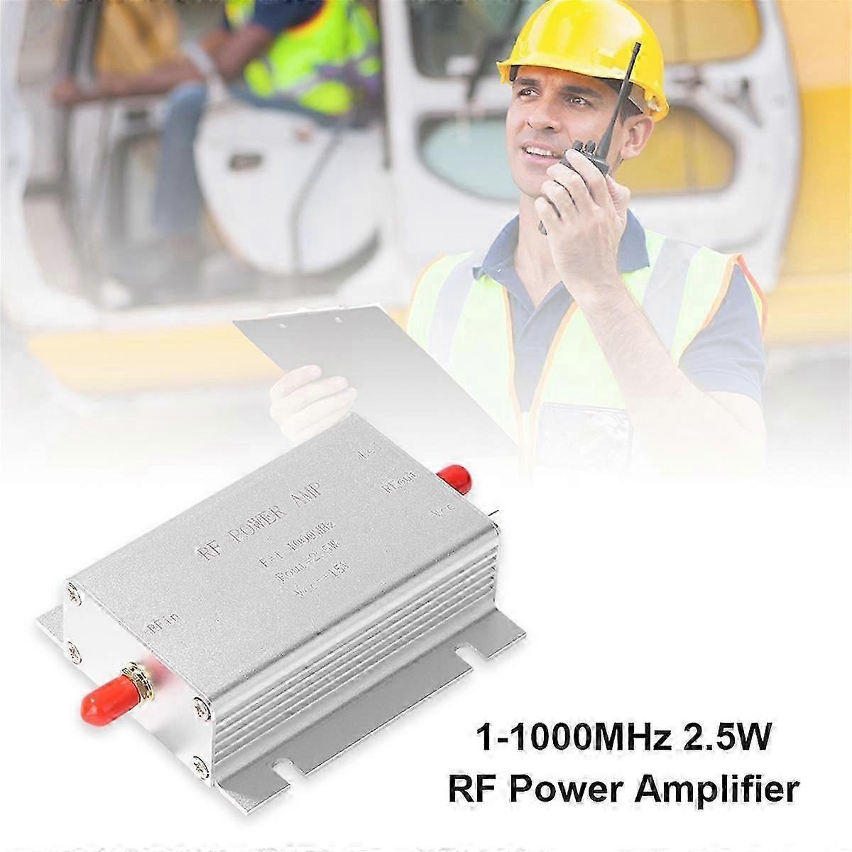 RF Power Amplifier 1-1000Mhz 2.5W HF VHF UHF FM AMP FM Transmitter for ...