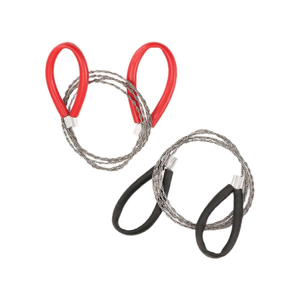 2 Pcs PVC Pipe Cable Saw Stainless Steel Wire Saw Hand Pocket String ...
