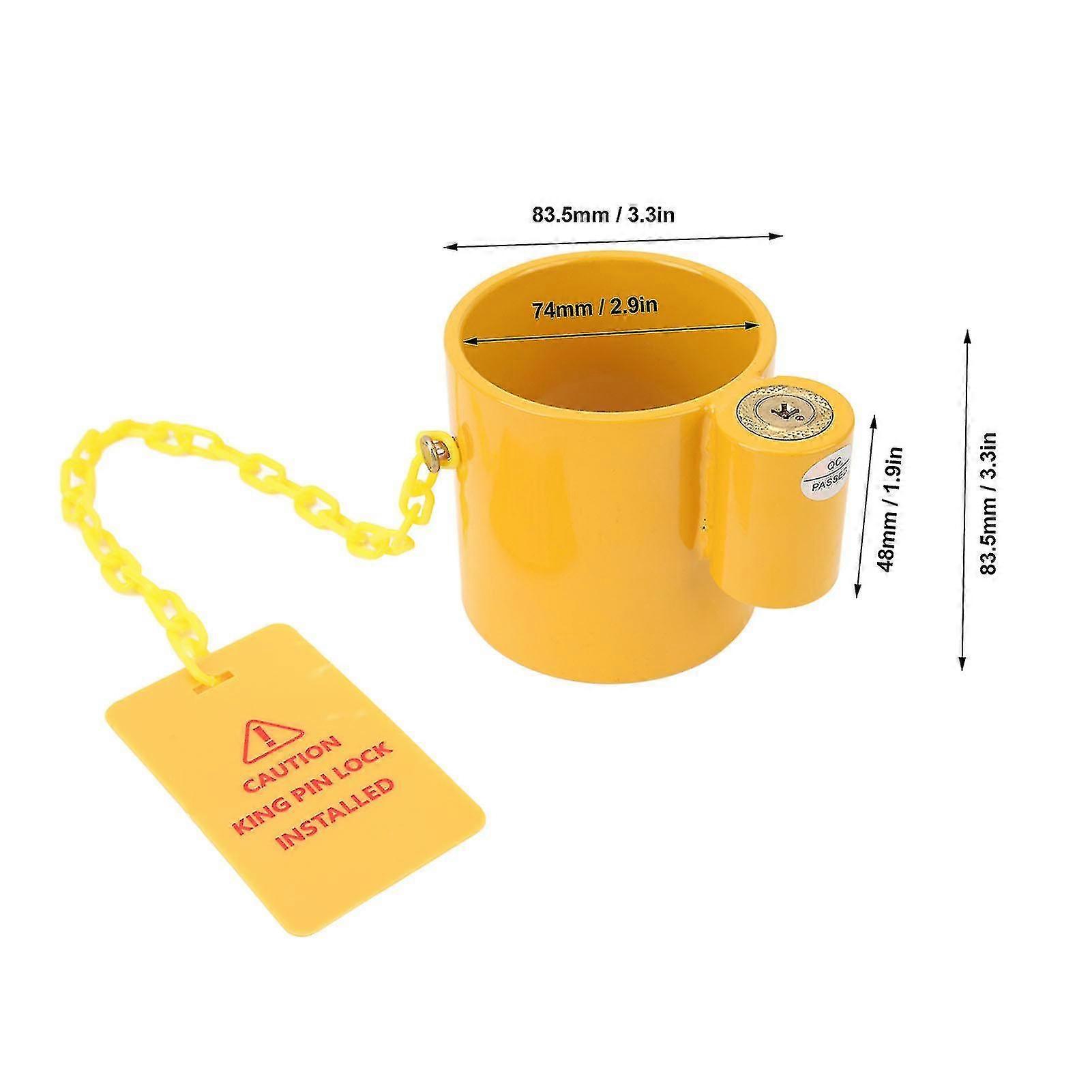 Heavy-Duty Steel Trailer King Pin Lock by 5th Wheel King with Rust ...