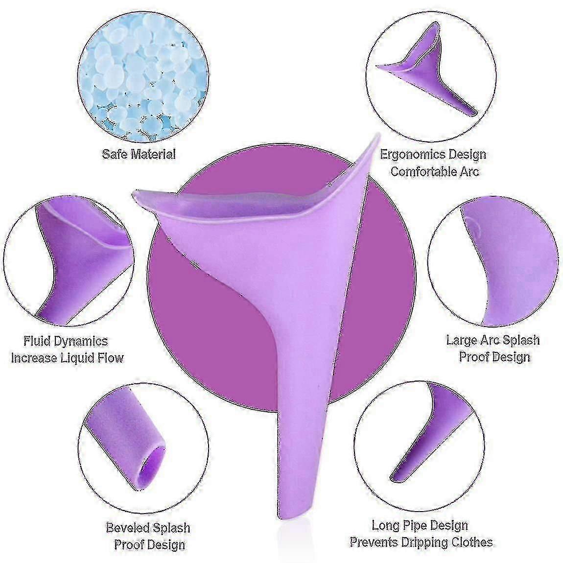 Female Urination Device, 5 Pcs Urinal Funnel For Women Reusable ...