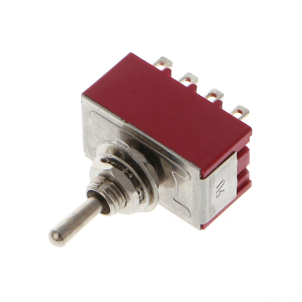 AC 250V/2A 125V/5A 12-Pin On/On 2 Position 4PDT Mini Toggle Switch Red | Fruugo UK