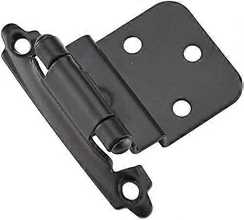 Self-Closing Black Concealed Cabinet Hinges 3/8 Inch Overlay, 16 Pack ...
