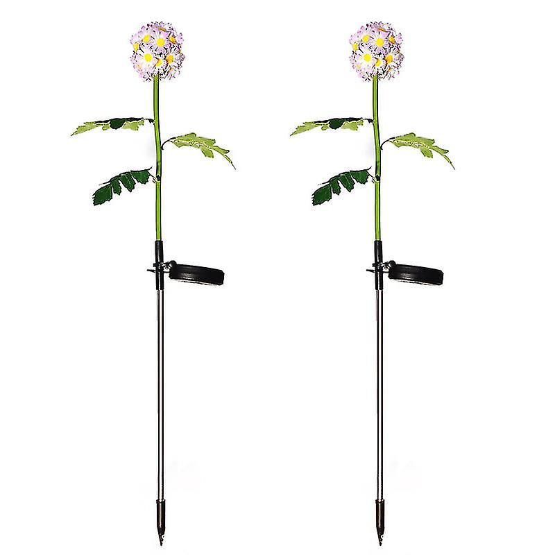Solar Garden Light Dandelion Flower Ball Led Outdoor Garden Insert Lawn ...