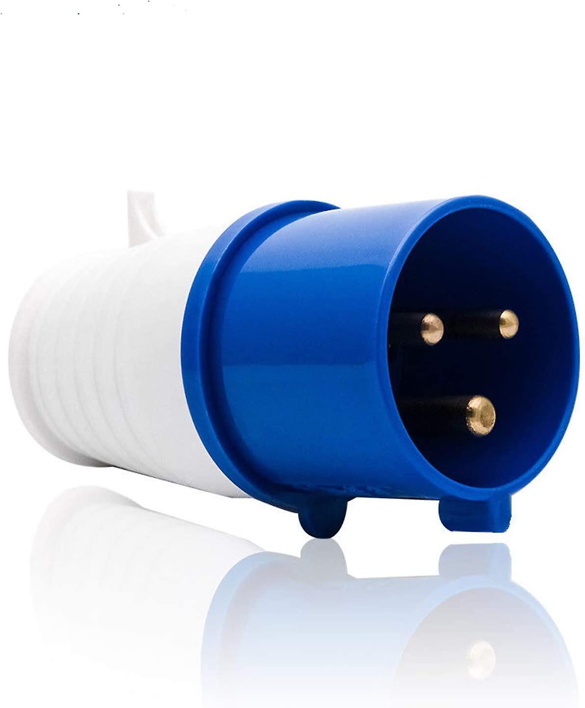 3pin Blue Industrial Plug Ip44 16a 240v Replacement Sockets For Camping ...