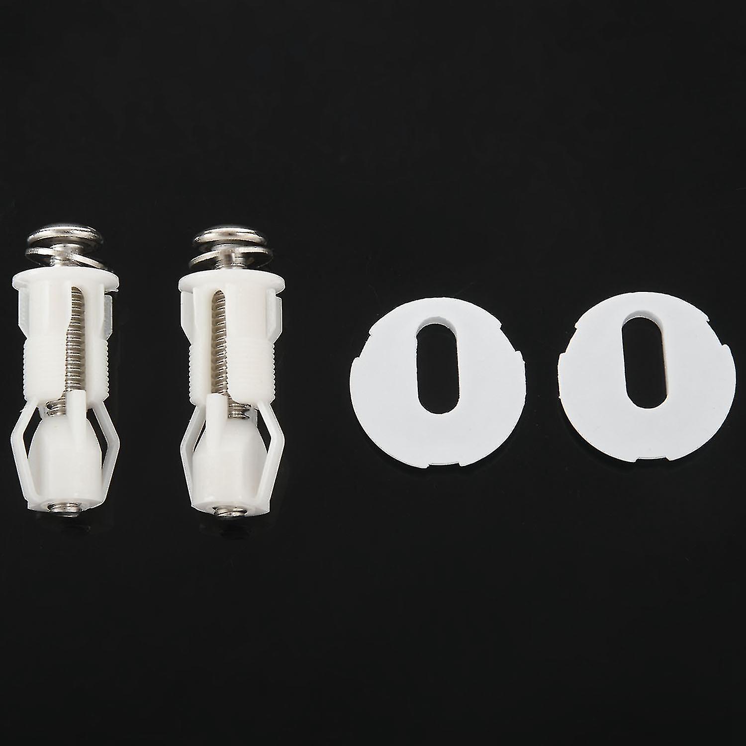 Toilet Seat Hinges Screws Wc Hole Fixing Easy Installation 2 Pack ...