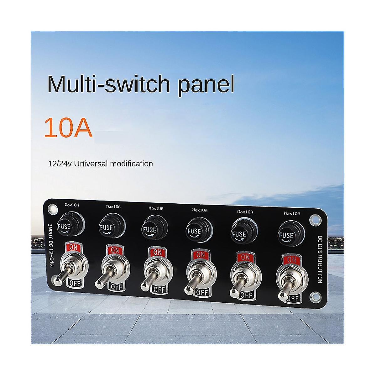 12/24v Car Panel Multi Switch Panel Switch Power Control Universal ...
